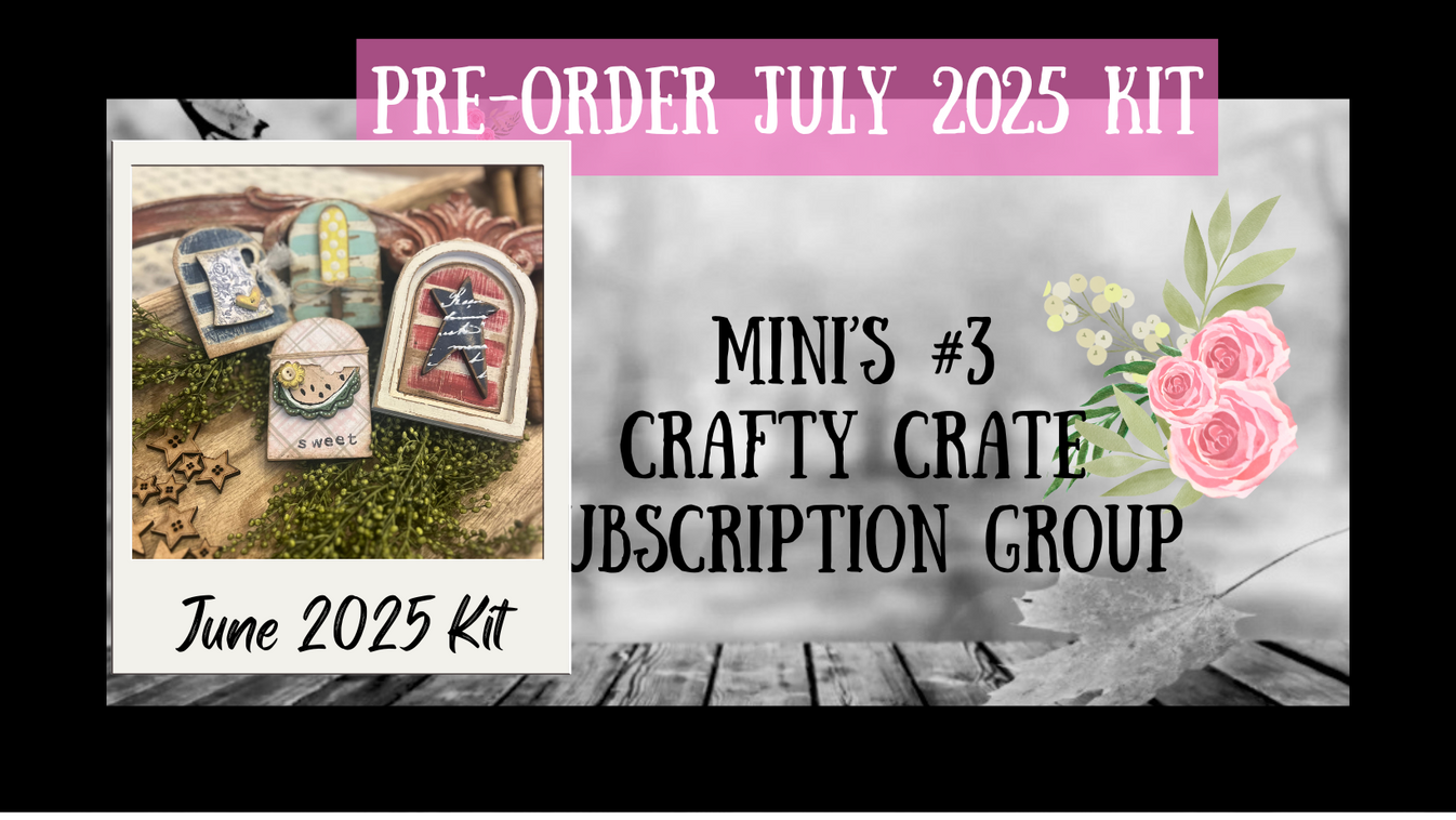 Monthly Mini's #3 Crafty Crate Subscription- (3 pieces) – Grace and ...