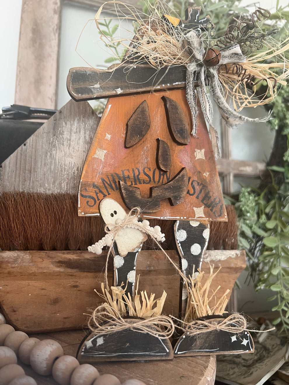 Wonky Triangle Pumpkin Character A #299 – Grace and Tattered Lace